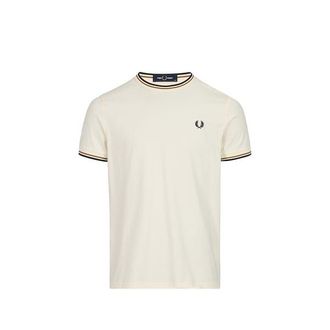 Fred Perry T-shirt uni &agrave; col rond en coton