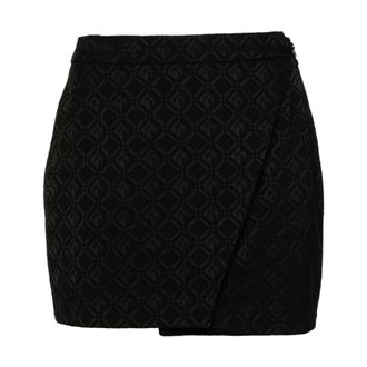 Marine Serre Moon Diamant Minirock - - Skirts - Damen - Schwarzk - S