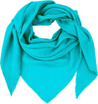 Glamexx24 Damenschal Musselin Dreieck Schal, XXL Schal verschiedenen Farben Halstuch Winterschal aus Baumwolle Hergestellt in Italien