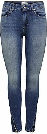 Only Only Femme Onlblush Life Mid Skinny Rea12187 Noos Jeans, Denim Bleu M&eacute;dium, S EU