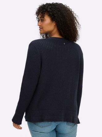 Sheego Strickjacke Strickjacke Langarm Ajour