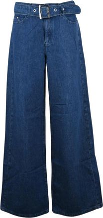 Karl Lagerfeld Jean large &agrave; ceinture - Femme - Jeans - Bleu - Taille: W28
