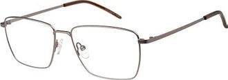 Dakota Lunettes à correction (modèle DKO-AOM 03-005) pour homme, carrées, fabriquées en métal, avec lunettes de soleil teintées ou filtre à lumière bleue en 