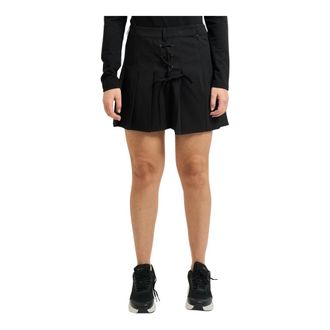 Karl Lagerfeld Femme, Shorts, Noir, Taille: 38 FR Mini-jupe pliss&eacute;e avec d&eacute;tail &agrave; nouer