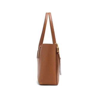 Marc Jacobs Womens Leather Tote Bag Brown Calf
