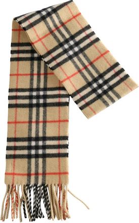 Burberry Narrow Check Cashmere Scarf