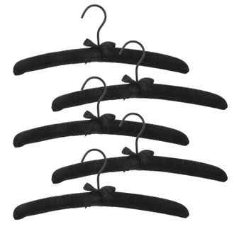 Aboofan 5 St&uuml;ck Gepolsterte Satin Kleiderb&uuml;gel f&uuml;r Pullover und Kleider Schulterfreundlich Faltenfrei rutschfest Elegantes Design f&uuml;r Damen Kleidung f&uuml;r Bluse