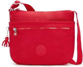 Kipling ARTO Sac à bandoulière de taille moyenne, Red Rouge (Rouge)