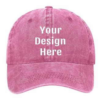 Generic Casquette de baseball personnalis&eacute;e, chapeau personnalis&eacute; avec logo brod&eacute; et photo imprim&eacute;e, image, chapeau de papa vintage en coton d&eacute;lav&eacute; r&eacute;glable, 