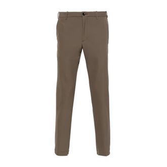 Incotex Khaki Hose mit elastischem Bund - - Trousers - Herren - Braun - M