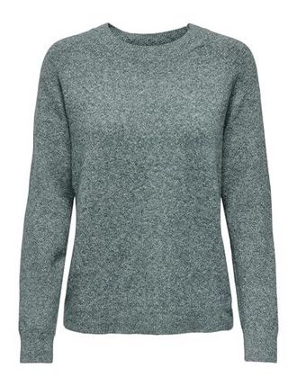 Only ONLRICA Life L/S Pullover KNT Noos Pull-Over, Sea Moss/Detail:W. Melange, S aux Femmes