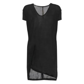 Rick Owens Femme, Robes, Noir, Taille: 38 FR Temple Hiked T-Shirt