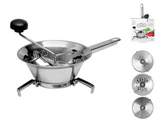 hOme Trio 3D Moulin à Légumes INOX Cm20 Ustensiles de Cuisine