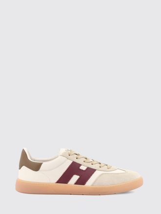 Hogan Cool Leder- und Wildleder-Sneakers mit H-Logo und gezackter Sohle