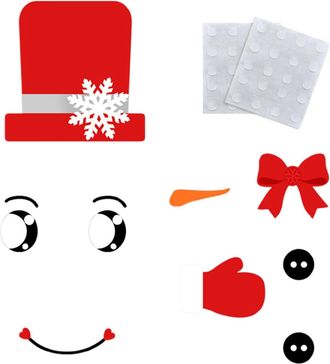 Generico K&uuml;hlschrankaufkleber - Aufkleber f&uuml;r K&uuml;hlschrank, Schneemann, Weihnachten, lustige Dekoration f&uuml;r Zuhause, K&uuml;che, Fotoshootings im Auto