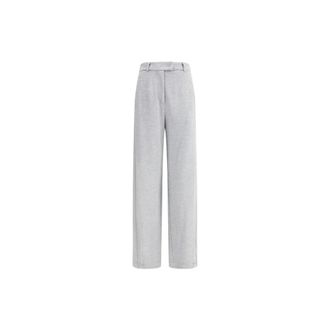 Brunello Cucinelli Femme, Pantalons, Gris, Taille: 40 FR Pantalon de survêtement élégant à jambe droite avec poches passepoilées