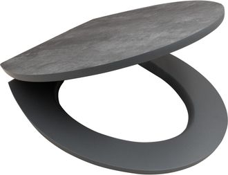 Ridder Toilettendeckel Cement mit Soft-Close zementgrau
