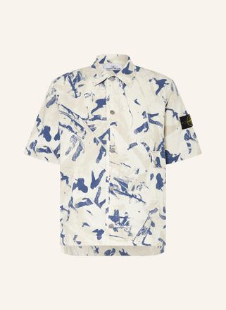 Stone Island Kurzarm-Hemd Comfort Fit weiss
