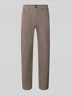 HUGO BOSS Regular Fit Hose mit Twillstruktur