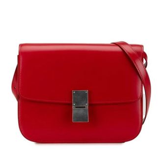Celine Sac bandouli&egrave;re vintage doccasion - Femme - Pre-owned - Rouge - Taille: ONE Size