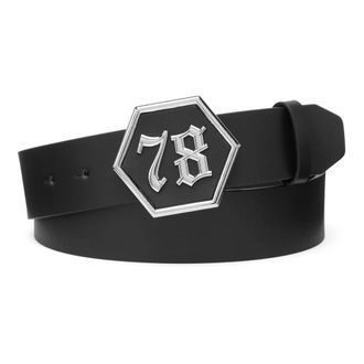 Philipp Plein Homme, Accessoires, Noir, Taille: 90 CM Gothic Plein Belt