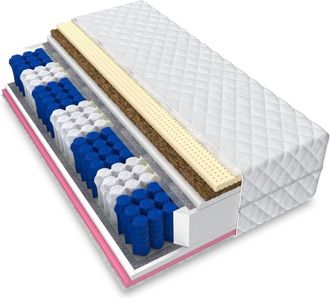 FDM Matratze 140x200 latex visco Memory Kokos live Taschenfederkern 7 Zonen H3 21cm