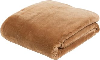 Gözze Premium Cashmere-Feeling Wohn- und Kuscheldecke, 500 g/m², 130 x 170 cm - Sand