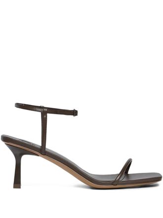 12 Storeez Sandalen mit Kn&ouml;chelriemen 60mm - Braun