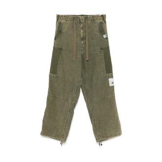 Miharayasuhiro Mihara Yasuhiro, Homme, Pantalons, Vert, Taille: S Pantalon Vert Olive à Cordon de Serrage