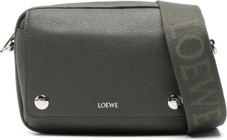 Loewe Kuriertasche mit Logo - Gr&uuml;n