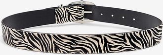 Isabel Marant Ceinture Lapae En Cuir - Femme - Z&egrave;bre / Palladium - Taille75 - Isabel Marant