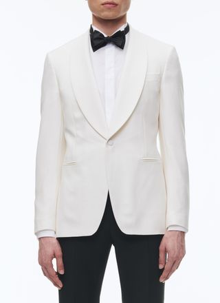 Fursac Veste de smoking ajust&eacute;e en laine - Taille 44 - Homme