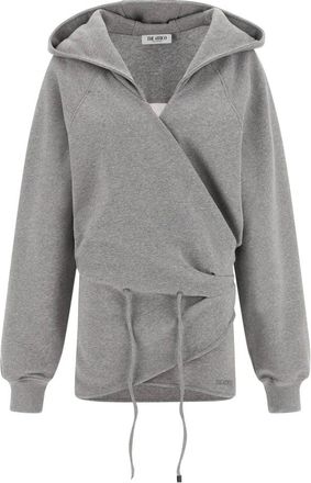 The Attico Femme, Sweatshirts et sweats &agrave; capuche, Gris, Taille: 36 FR Hooded Mini Dress