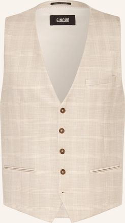Cinque Cinque Anzugweste Civitra Regular Fit beige