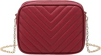 Generic LinRim Sac à bandoulière pour homme - 10 bandes - Chaîne - Sac à bandoulière - Pratique - Grand motif tête de mort, Rose, taille unique