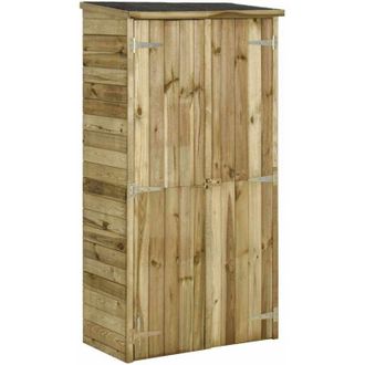 vidaXL Abri &agrave; outils pour jardin Pin 85x48x177 cm