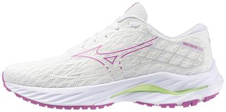Mizuno Wave Inspire 20 Damen-Laufschuh, Weiß/Rosenknospe, 42.5 EU