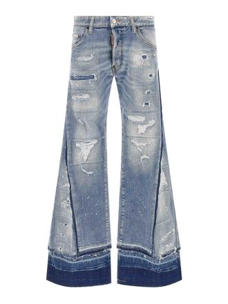 Dsquared2 Jean Évasé - Bleu