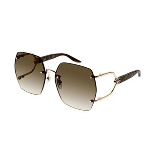 Gucci Square Sonnenbrillen - - Accessories - Damen - Gelb - 62 MM