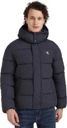 Calvin Klein Veste Matelass&eacute;e Homme Essentials avec Capuche, Bleu (Ink), XL