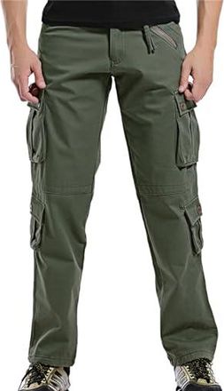 Generic Pantalon de travail cargo doublé thermique en polaire pour homme, pantalon cargo ample décontracté isolé avec plusieurs poches, pantalon cargo dhiver 