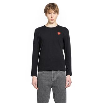 Comme Des Gar&ccedil;ons Heart Cotton Long Sleeve T-Shirt