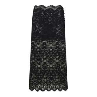 Paco Rabanne Spitzen-Midi-Rock - - Skirts - Damen - Schwarzk - M
