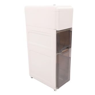 Generic Naroote Bodenlagerschrank, Schlanker Kunststoff-Lagerschrank, Feuchtigkeitsbest&auml;ndiger Schubladenstil, Mehrschichtiger Reis-Lebensmittel-Lagerschrank 