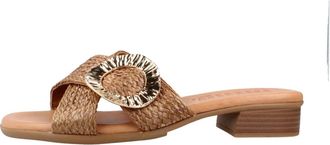 Mtng Mtng, Femme, Chaussures, Brun, Taille: 38 EU 55954M Sandalia Plana