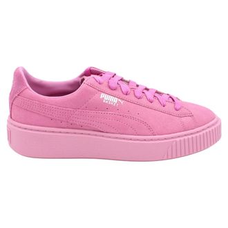 Puma Wildleder Plateau Schn&uuml;rschuhe - - Shoes - Damen - Rosa - 37 EU
