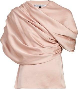 Adolfo Dominguez Top satin&eacute; drap&eacute; semi-ajust&eacute;