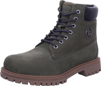 Bugatti Homme 321-ANV30 Bottes avec Doublure Froide, Green/Black, 42 EU