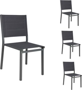 M&S Collection M&s - Lot de 4 chaises dext&eacute;rieur en textil&egrave;ne matelass&eacute; et aluminium gris