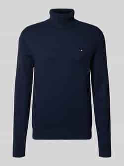 Tommy Hilfiger Regular Fit Rollkragenpullover aus Baumwoll-Kaschmir-Mix